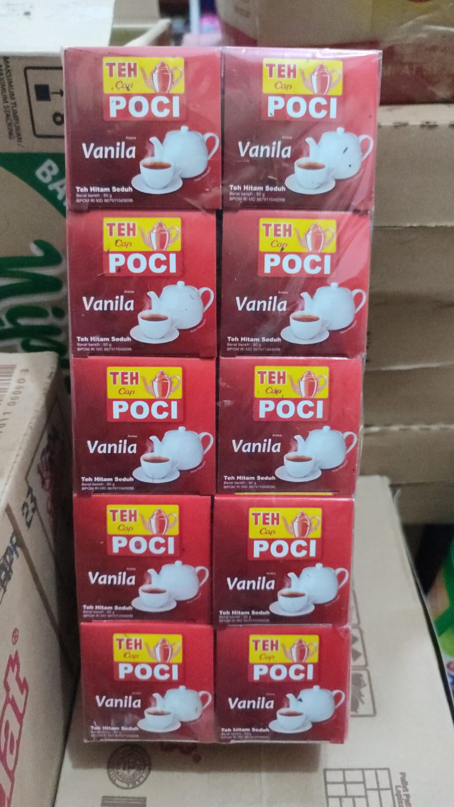 Teh cap poci bubuk teh hitam seduh ( 1 pak isi 10 pcs ) teh enak dan ...