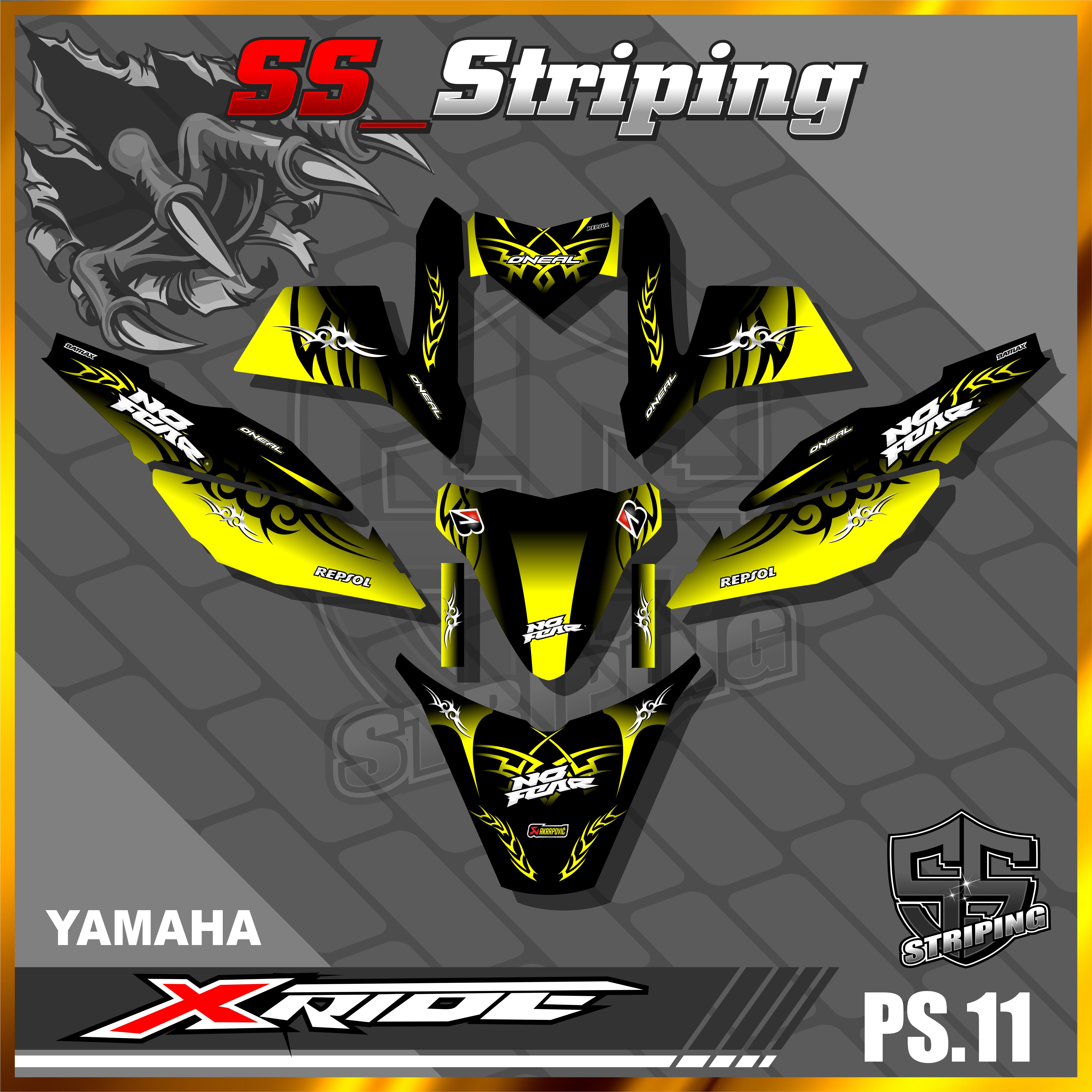 Decal Sticker Full Body X Ride 115 - Stiker Full Body X Ride 115. PS ...