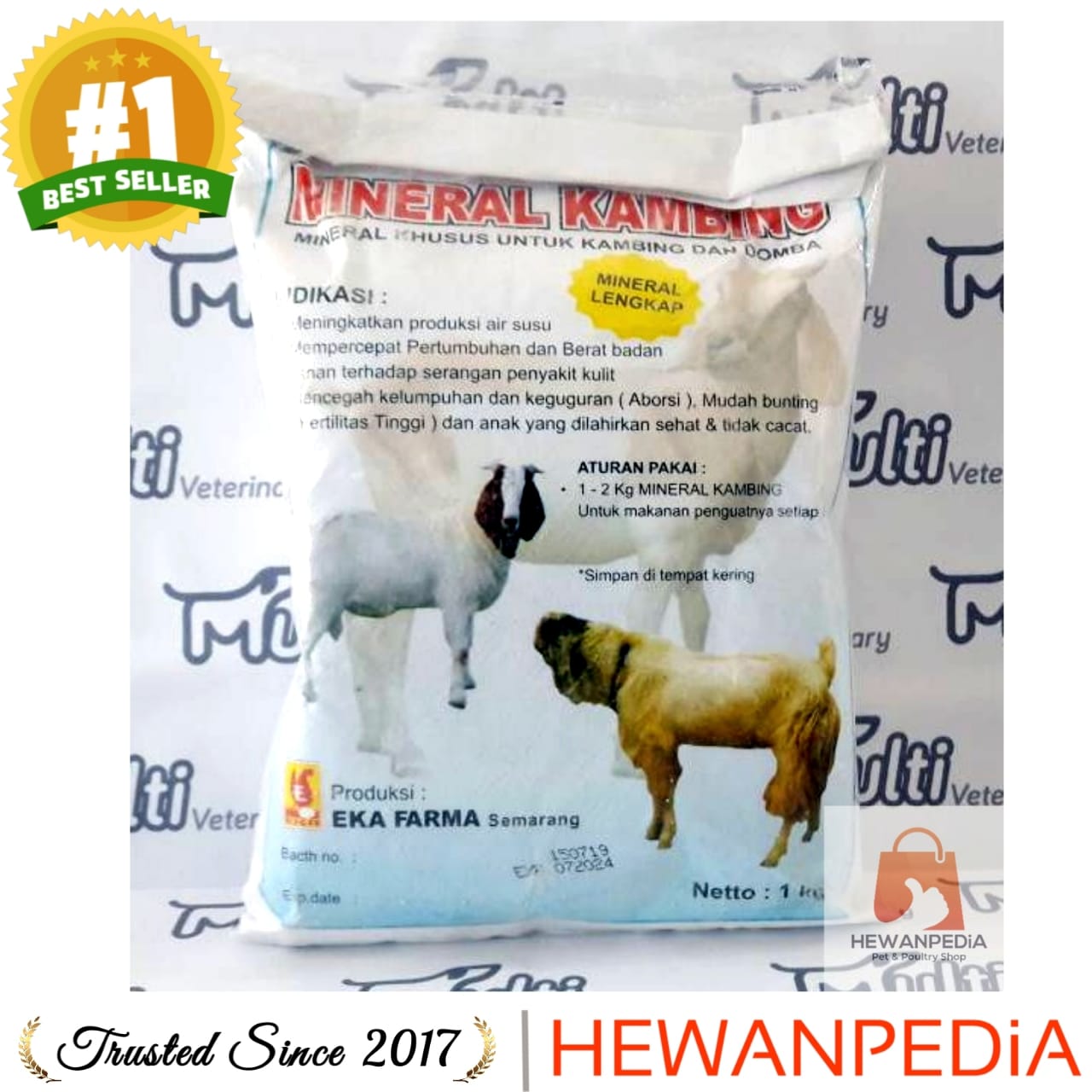 MINERAL KAMBING 1 KG - Vitamin Mineral Multivitamin Domba Kambing ...