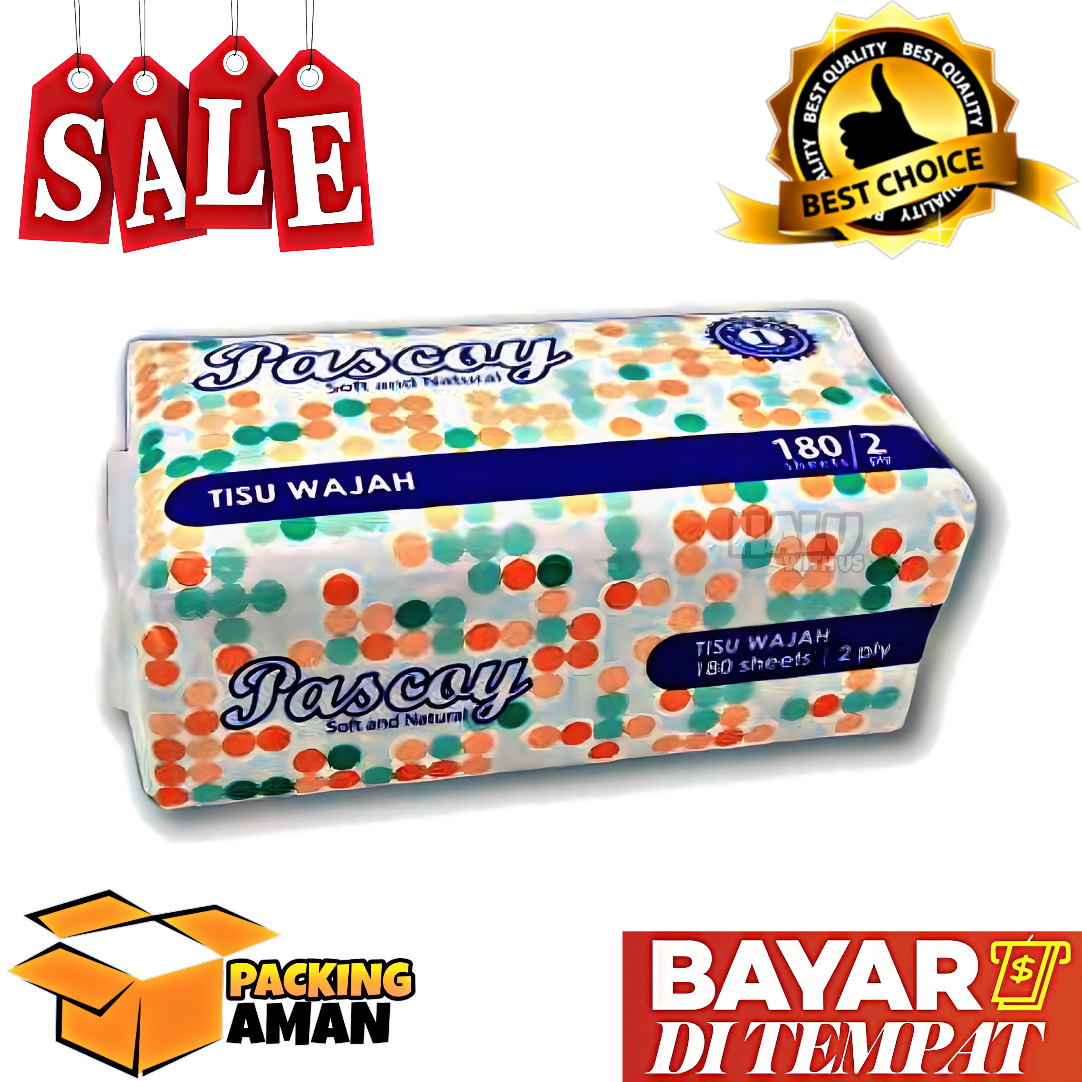 (BISA COD) PROMO 1 Pack Tissue Nice 180 Sheets 2Ply / Tissue Pascoy 180 ...