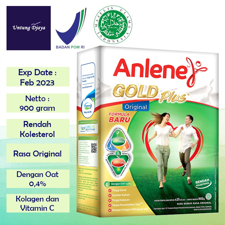 Anlene Gold Plus 5X 900 gr Original Vanilla Formula dan Kemasan Baru ...
