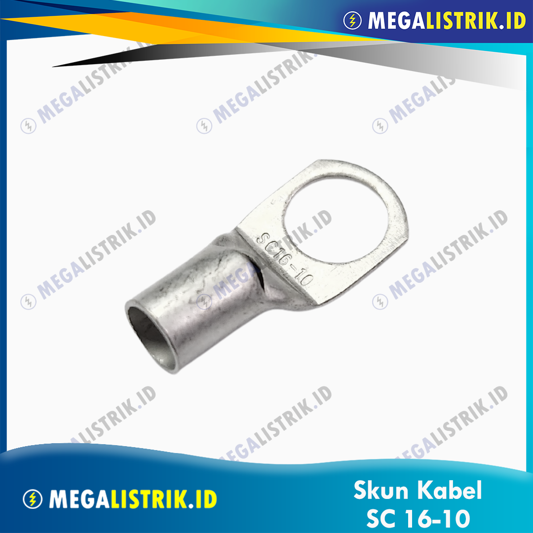 SKUN KABEL SC-16-10 / SCUN SEPATU 16MM / CABLE LUG 16 MM / SC16 TEMBAGA ...