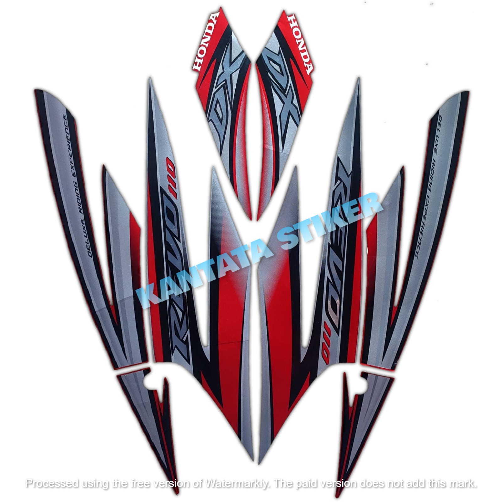 STIKER STRIPING LIS LES BODY MOTOR REVO DX 2011 STANDAR FULL SET ...