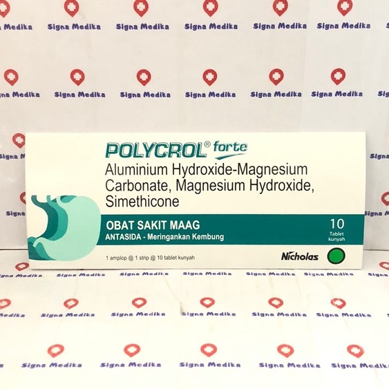 Polycrol Forte Strip Isi 10 Tablet - Obat Sakit Maag | Lazada Indonesia