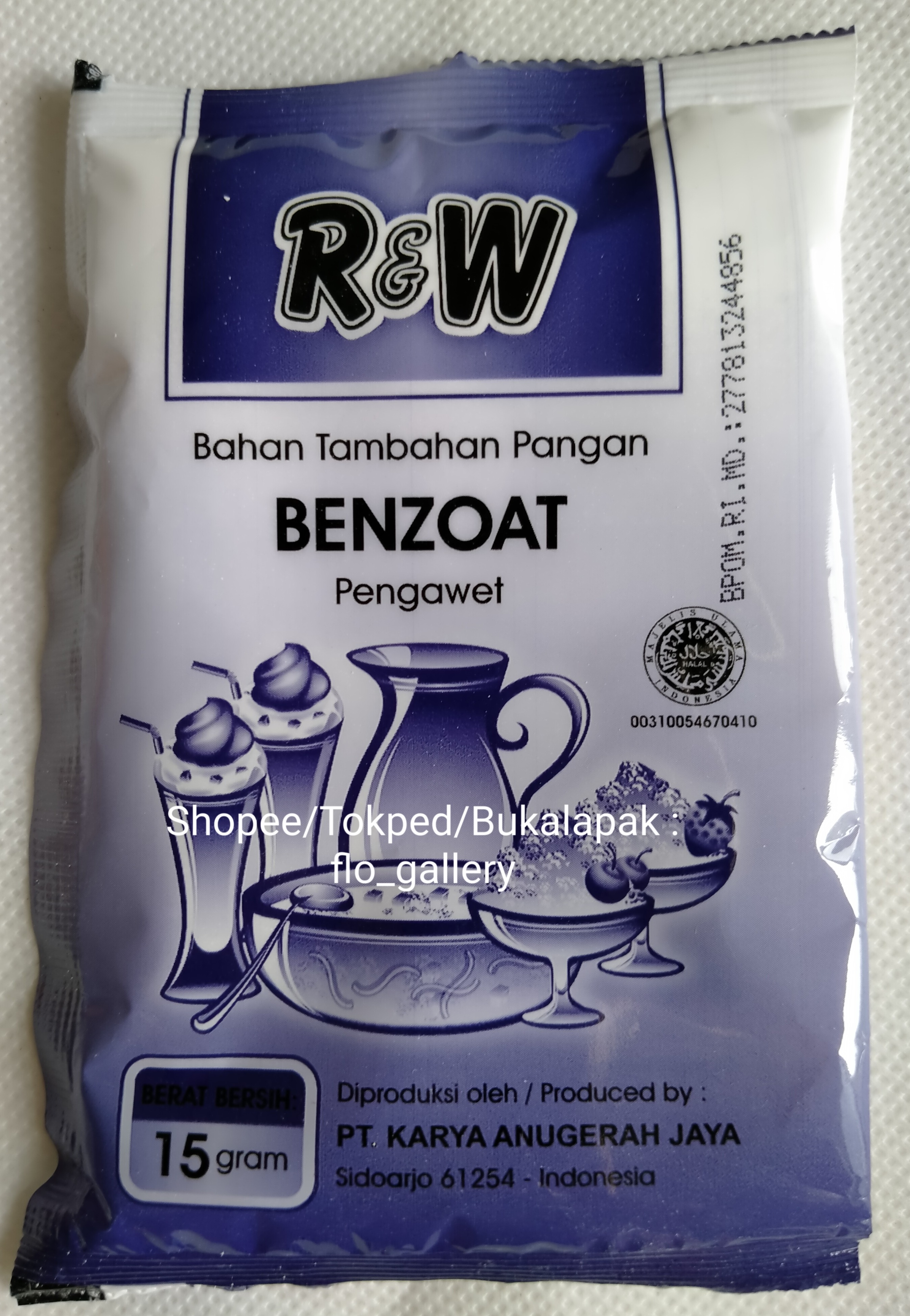BENZOAT / PENGAWET ROTI 15gram | Lazada Indonesia