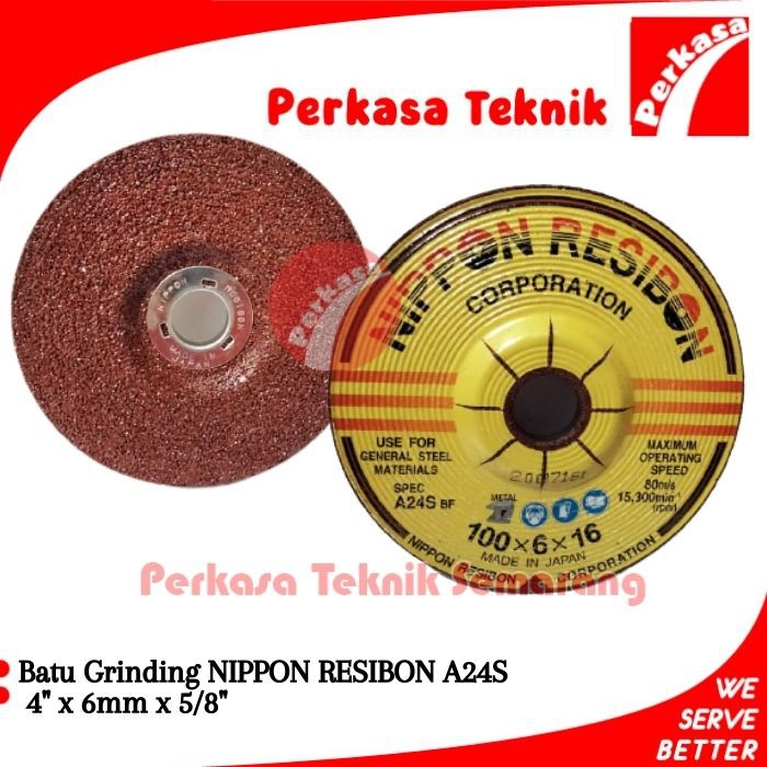 Mata Batu Gerinda Poles 4 NIPPON RESIBON A24S 4x6 Grinding 4inch ...