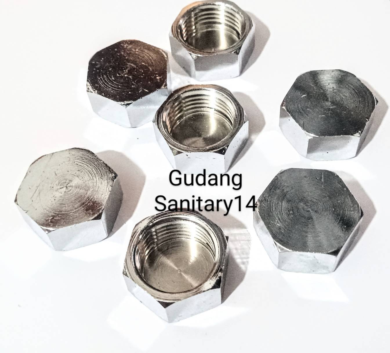 tutup dop stainless 1/2 inch penutup paralon air drat dalam 1/2" nepel ...