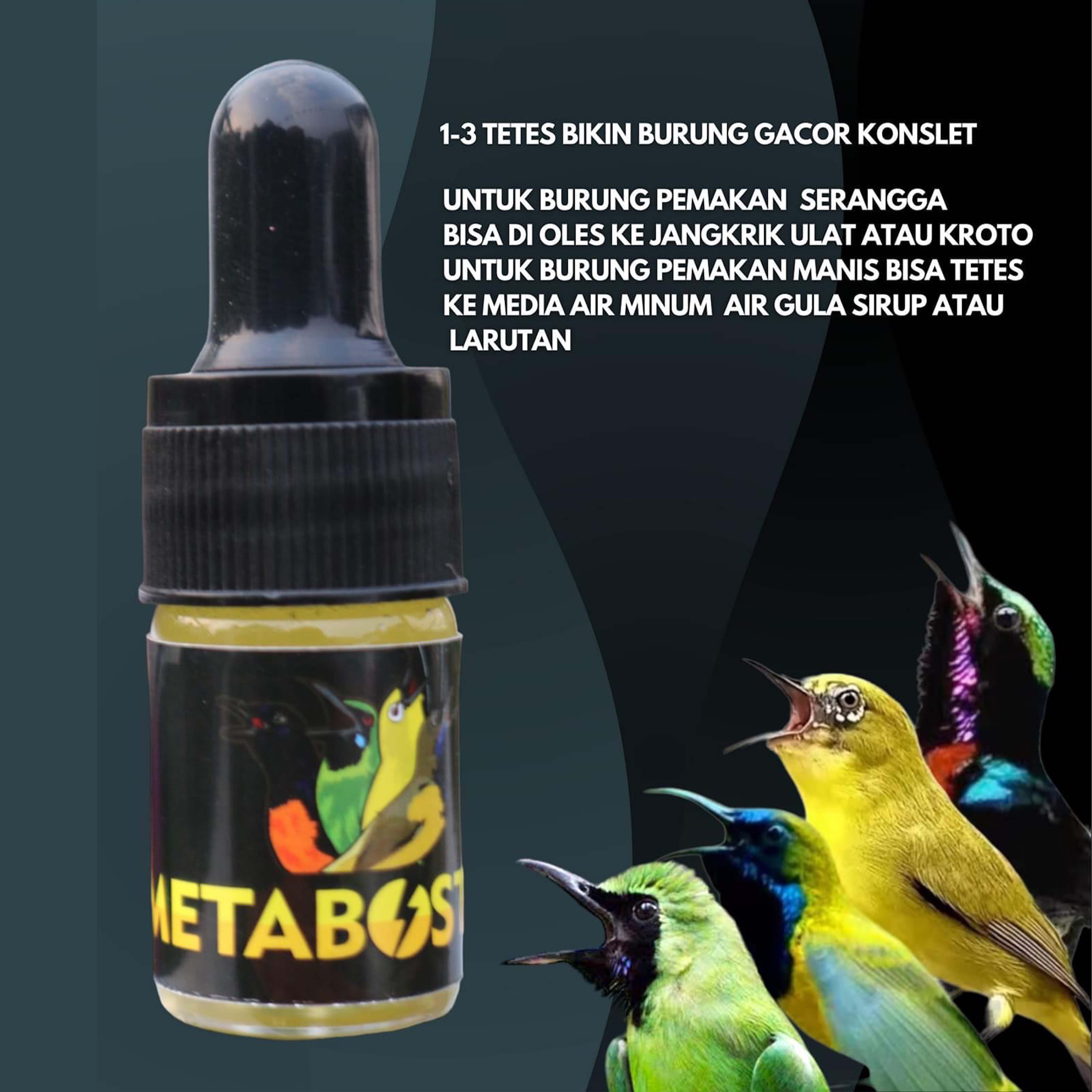 Metaboster 100% Metabolis 2.5ml Burung Gacor Seketika Doping Instant ...