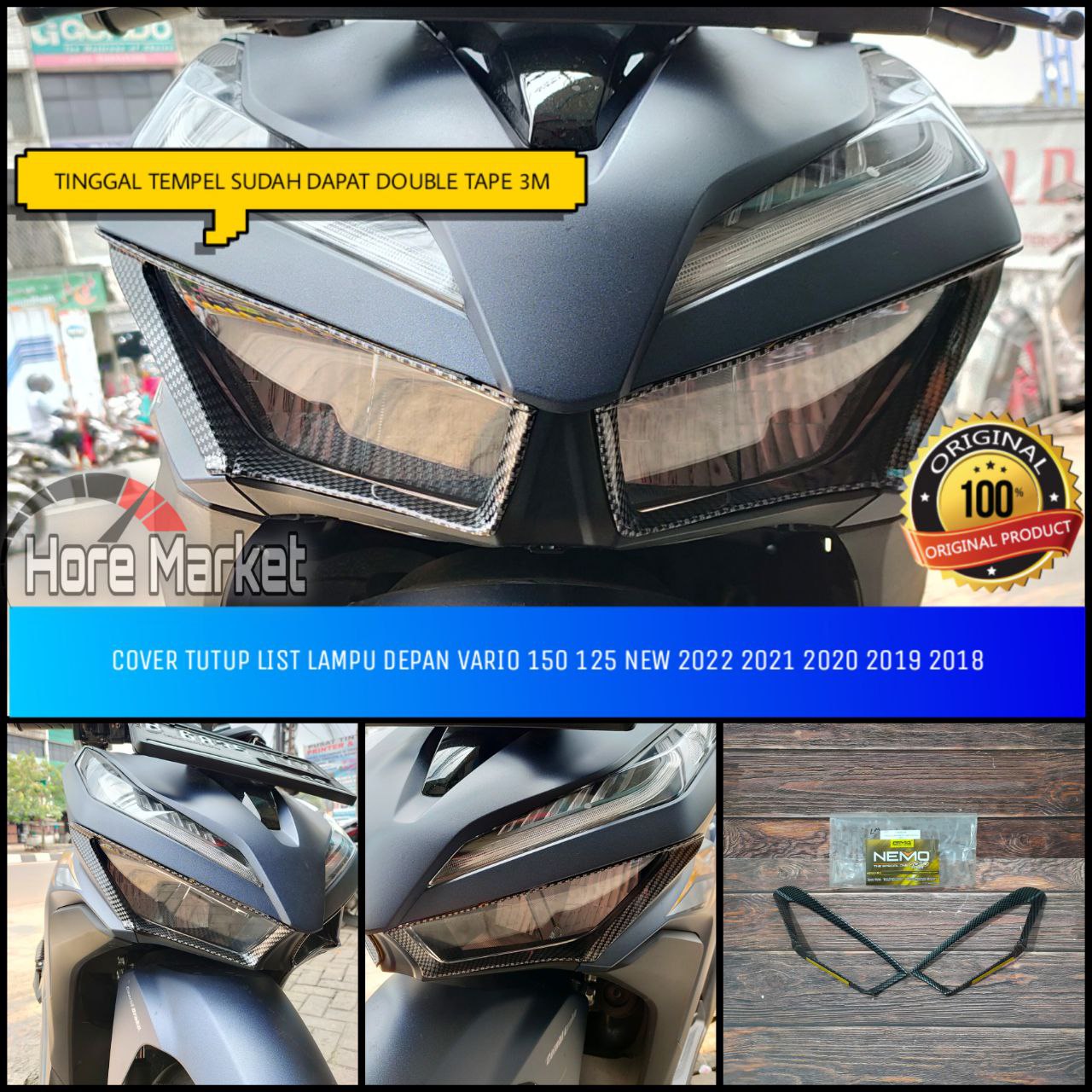 TUTUP COVER LIST LAMPU VARIO 150 125 NEW 2022 2021 2020 2019 2018 ...