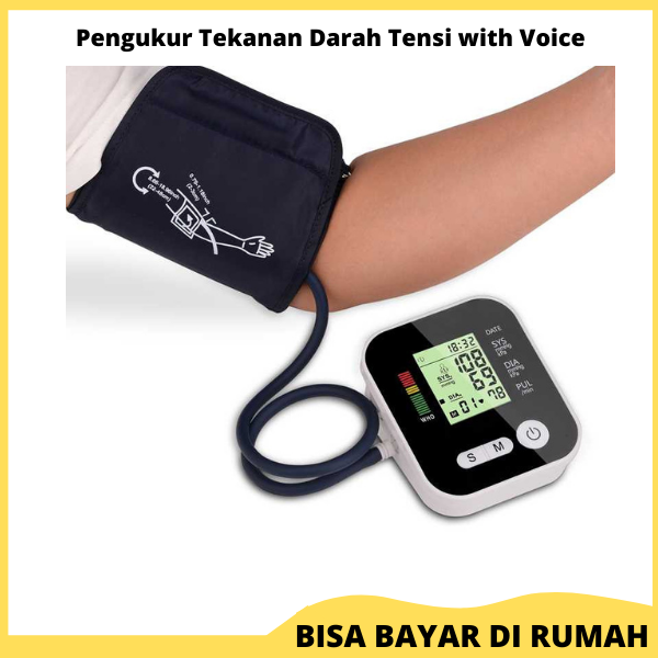 Pengukur Tekanan Darah Tensi Electronic Blood Pressure Monitor with ...