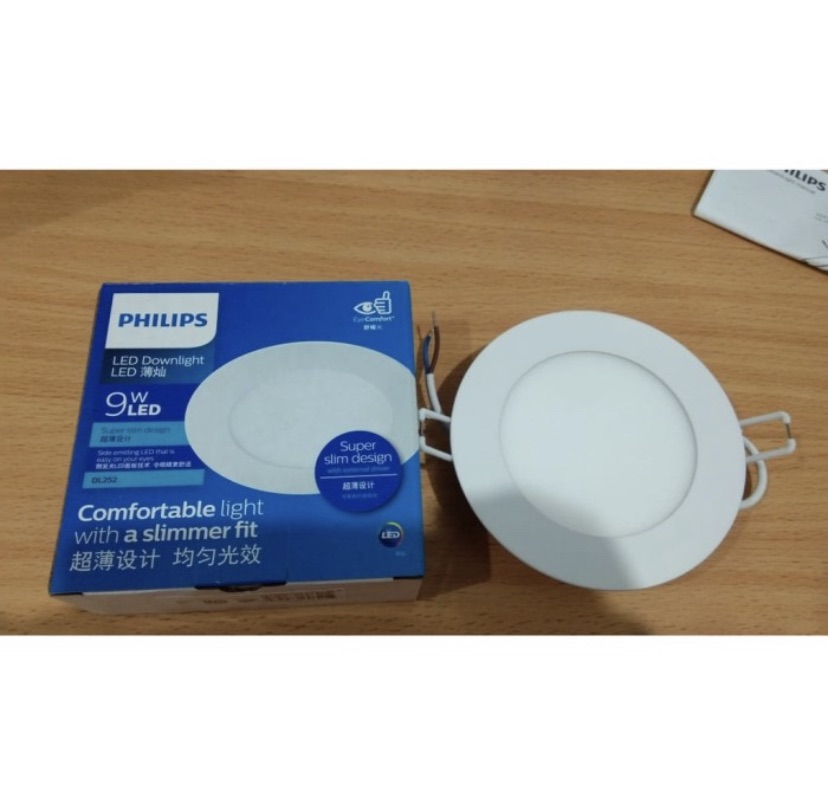 Philips DL252 9 watt D108 LED downlight super slim with external driver ...