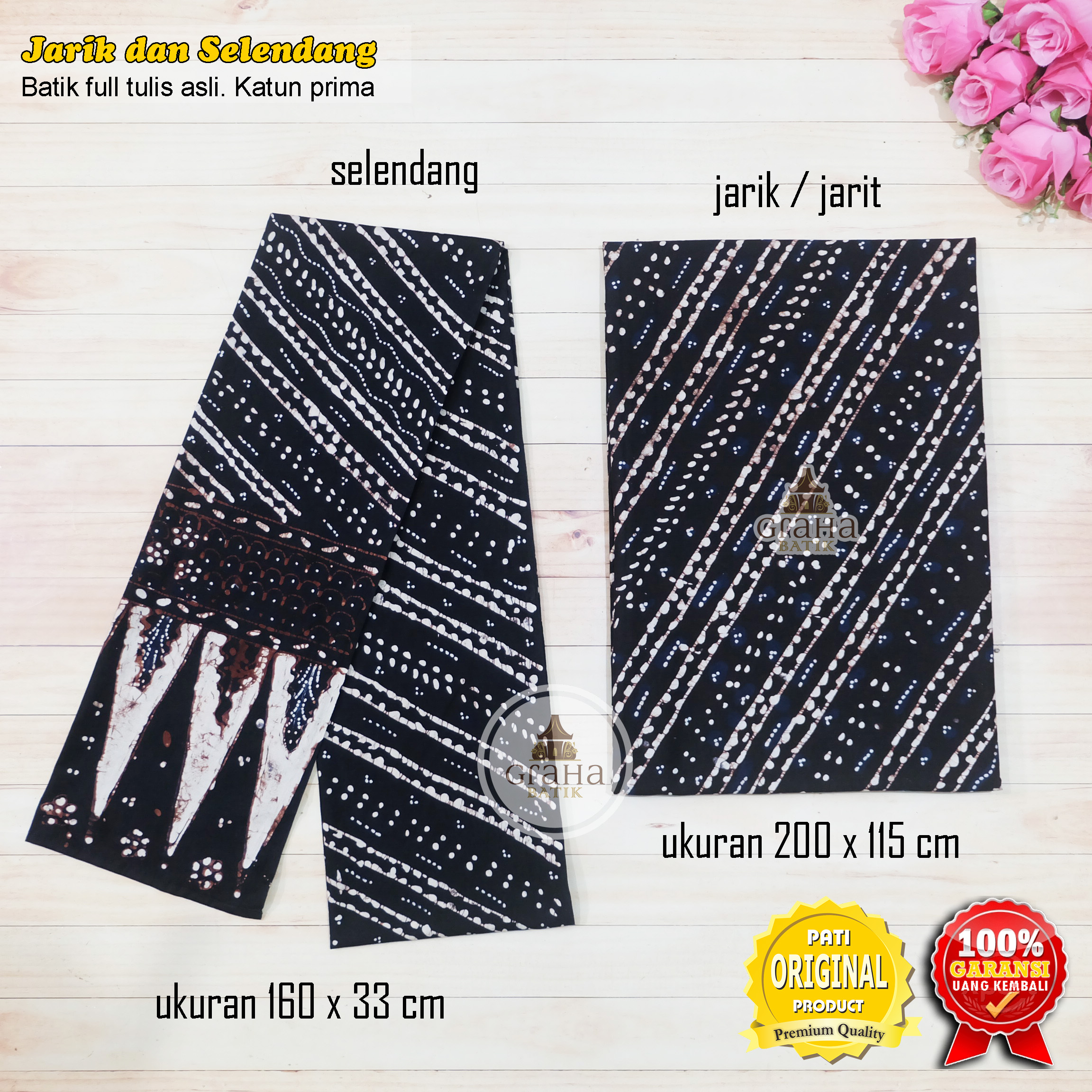 Jarik Jarit Selendang Batik Kain Batik Tulis Bakaran Pakaian Baju Adat ...