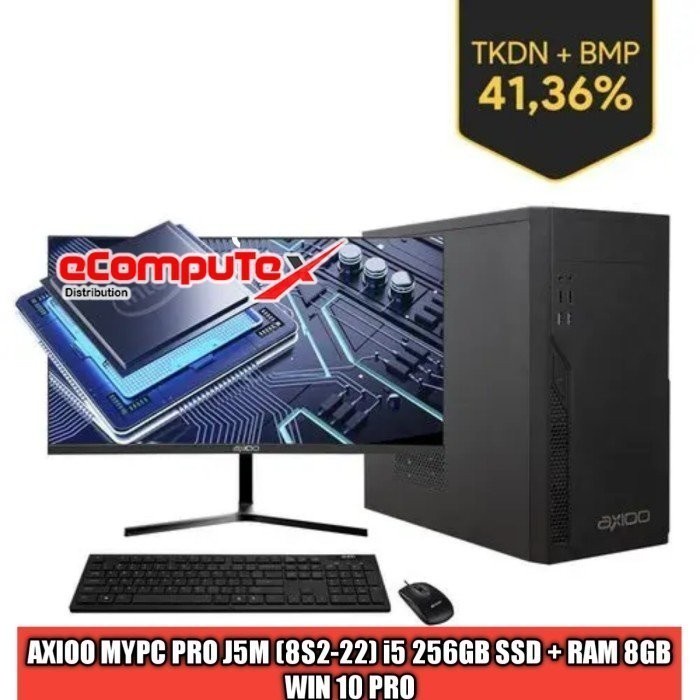 MINI PC AXIOO MYPC PRO J5M (8S2-22-5) i5 8GB 256GB 22"FHD TKDN RESMI ...
