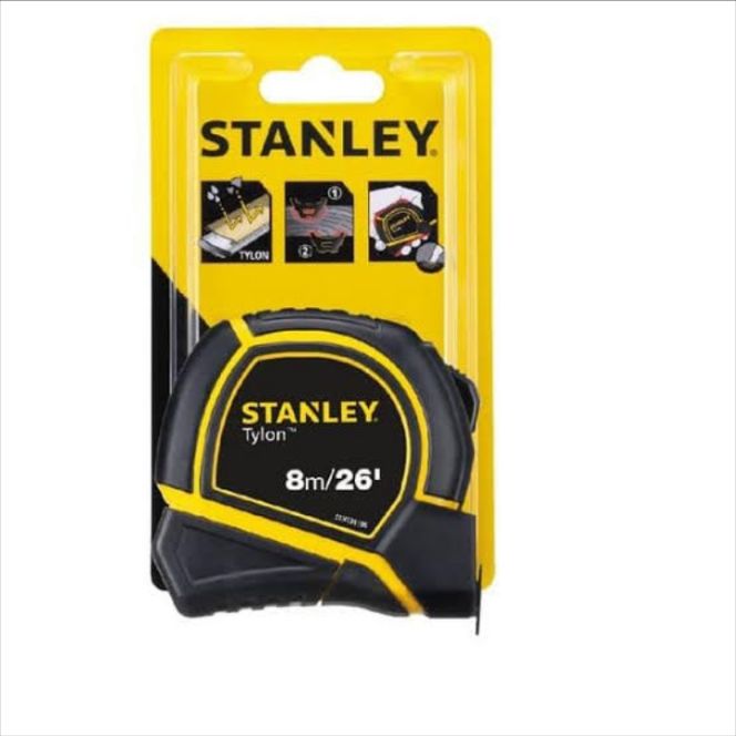 Meteran Stanley ( 8m x 25mm )Tylon Tape ( 1-36-195-22 ) Stanley ...