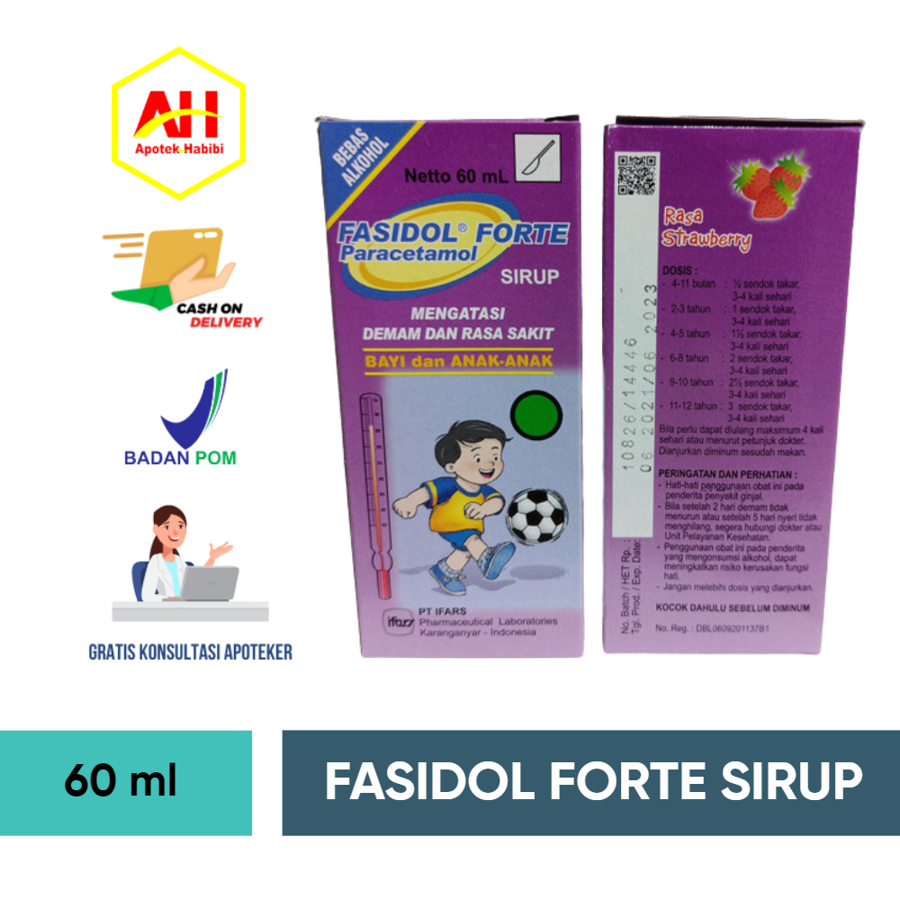 Fasidol Pasidol Vasido fortel sirup 60ml obat demam obat penurun panas ...