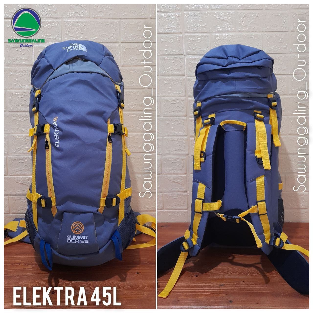 TAS GUNUNG CARRIER 45L- THE NORTH FACE - TNF ELEKTRA | Lazada Indonesia