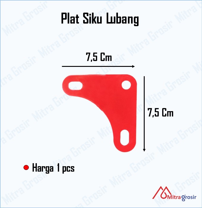 Plat Siku Penyangga / Mur Baut Siku Lubang Rak Besi Siku Plat Segitiga ...