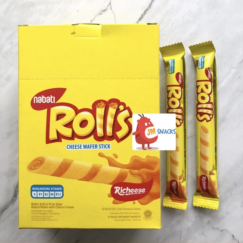[TERMURAH] NABATI ROLLS 1 PAK (20X8GR) - Wafer roll krim | Lazada Indonesia