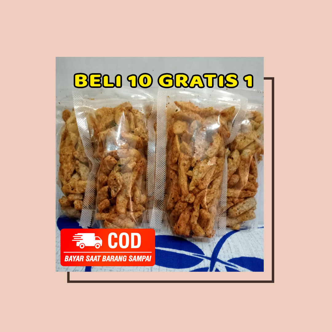Basreng Pedas - Basreng Kering Pedas - Basreng Original - Renyah - Enak ...