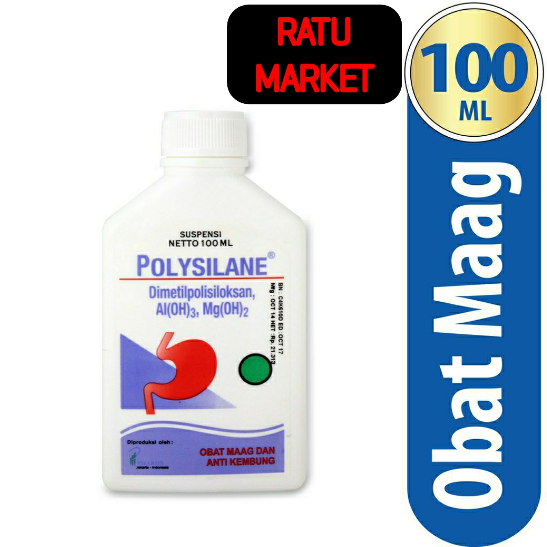Polysilane 100ml obat maag dan kembung | Lazada Indonesia