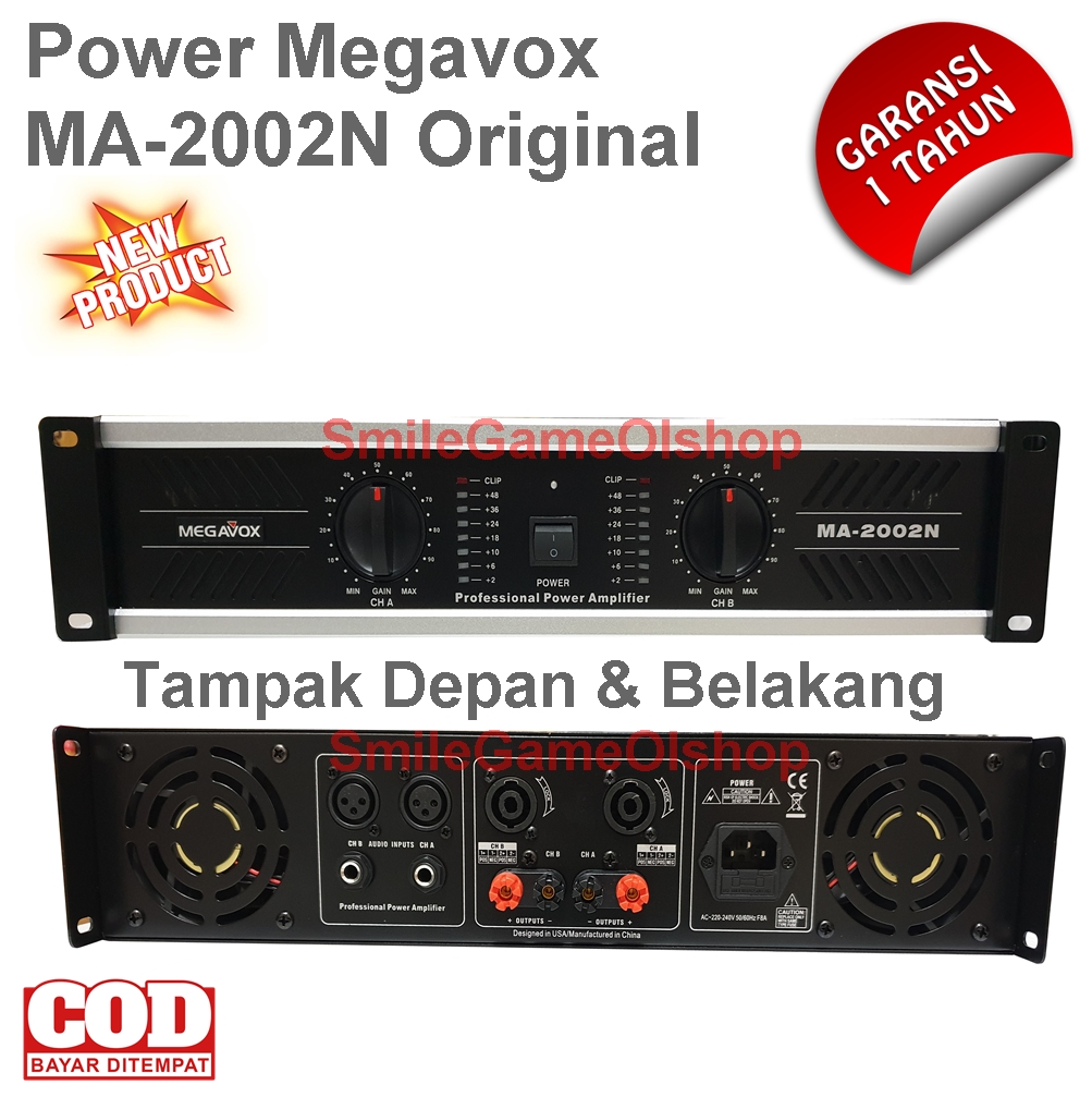Power Amplifier MEGAVOX MA2002 Designed in USA | Lazada Indonesia