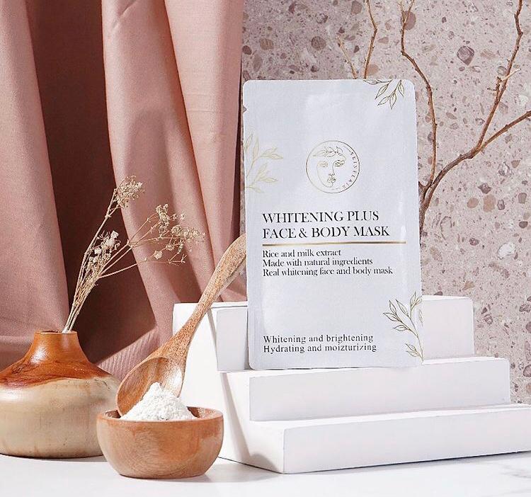 WHITENING FACE AND BODY MASK by SKINFLAIR / MASKER PEMUTIH / WHITENING ...