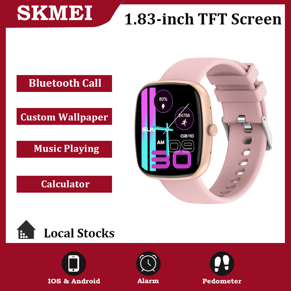 SKMEI B510 Smartwatch Jam Tangan Pria Bluetooth Call | Sleep Monitor | Heart Rate Tracking Jam ...