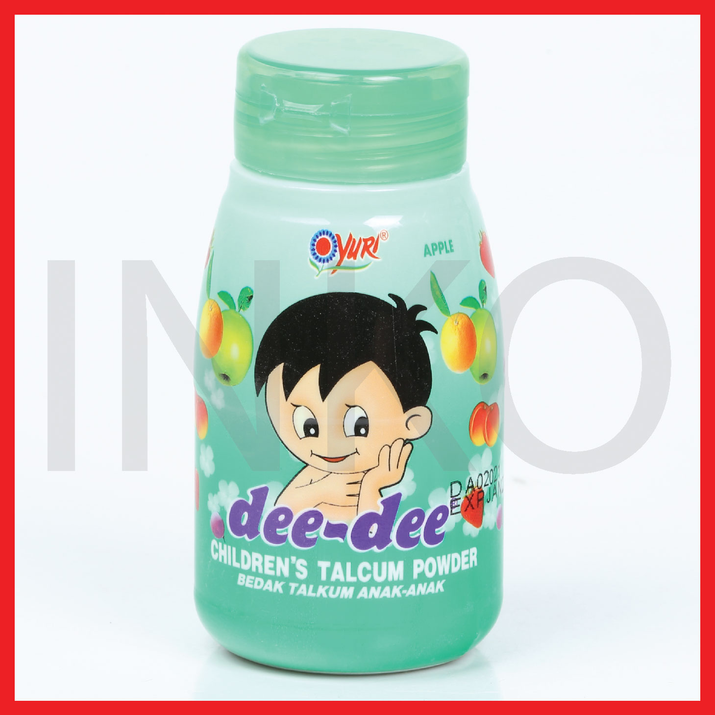 DEE DEE CHILDREN TALCUM POWDER BEDAK TALKUM ANAK APPLE BOTOL 50GR ...
