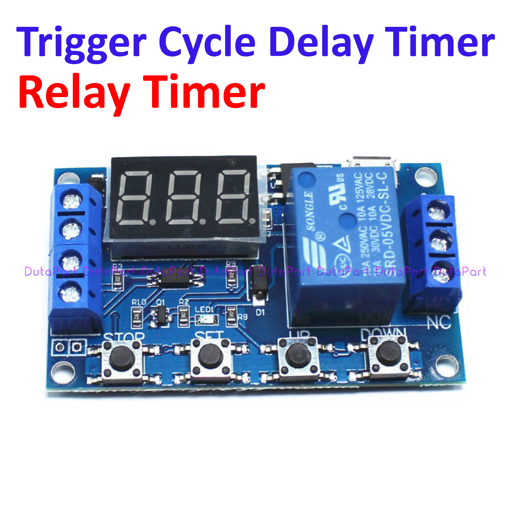 Relay Module Switch Trigger Time Delay Circuit Timer Cycle Adjustable ...