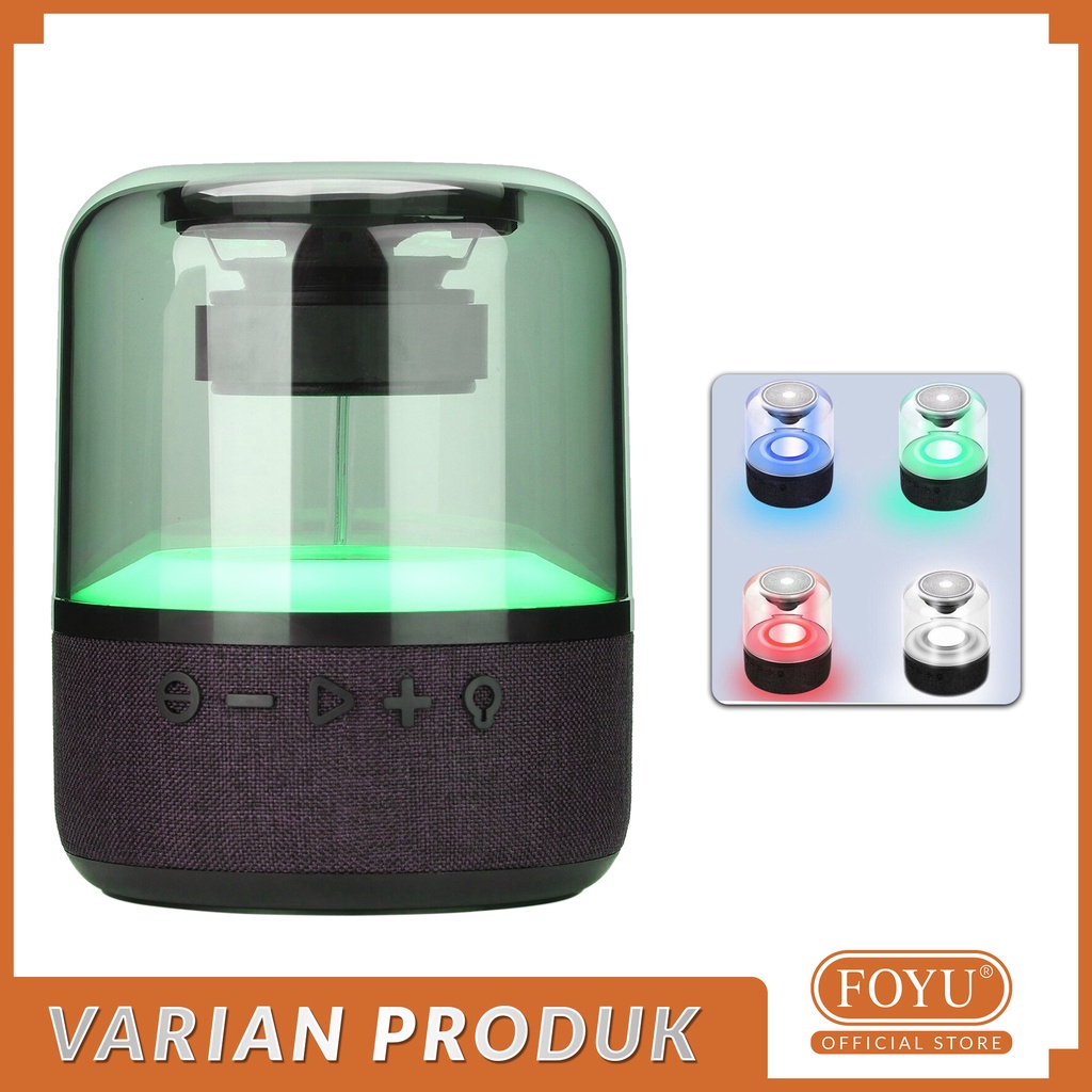 Speaker Bluetooth Bass Foyu Original Lampu Colorful TWS Rechargeable ...