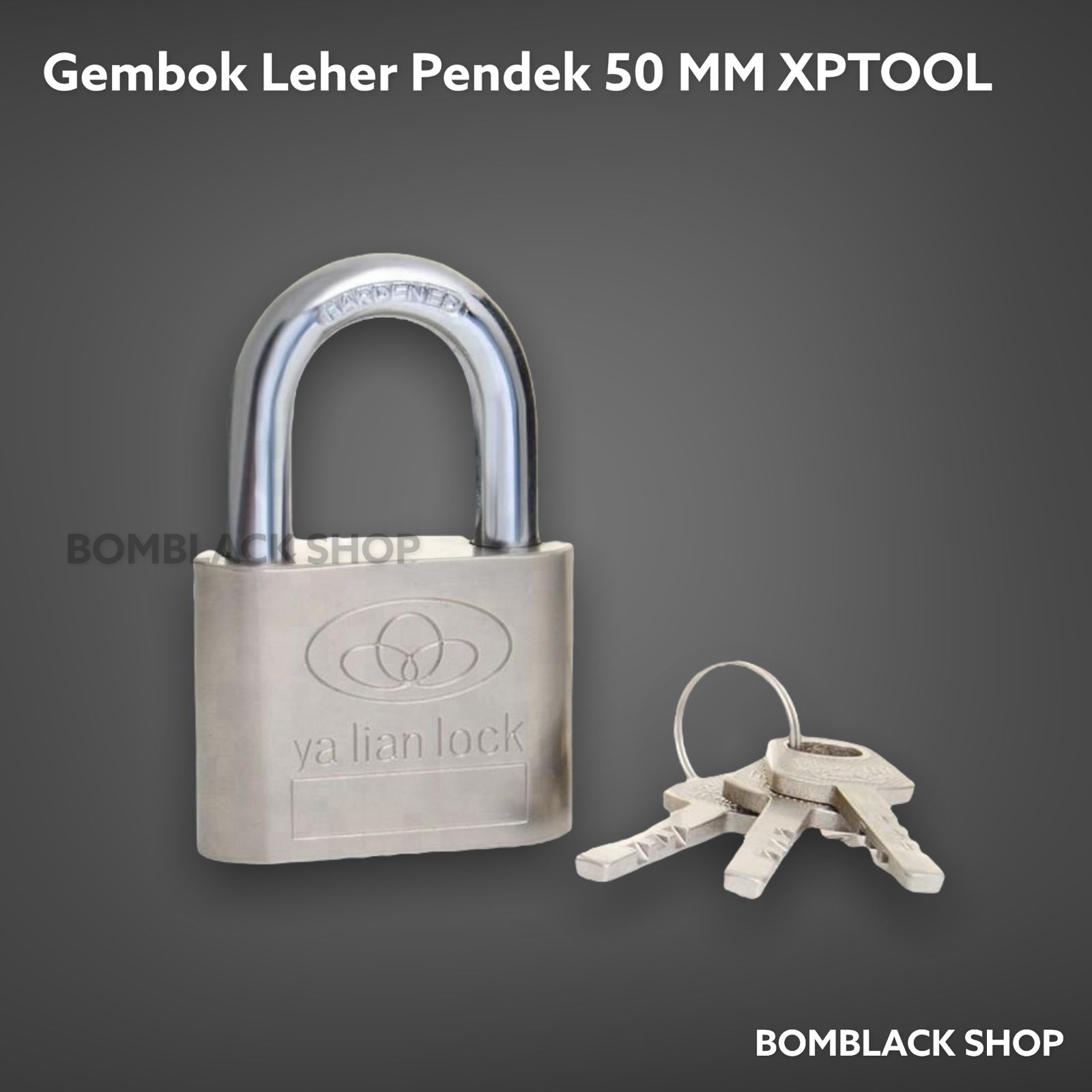 XP TOOL Kunci Gembok Leher Pendek 50mm Putih Pintu Pagar Rumah Kamar ...