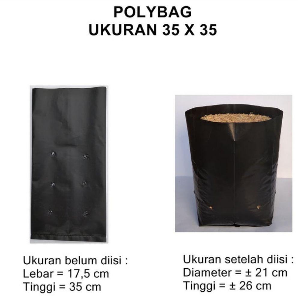 Polibag Benih ukuran 35 X 35 cm / Isi 1 kg / Polibag Benih 35 X 35 cm ...