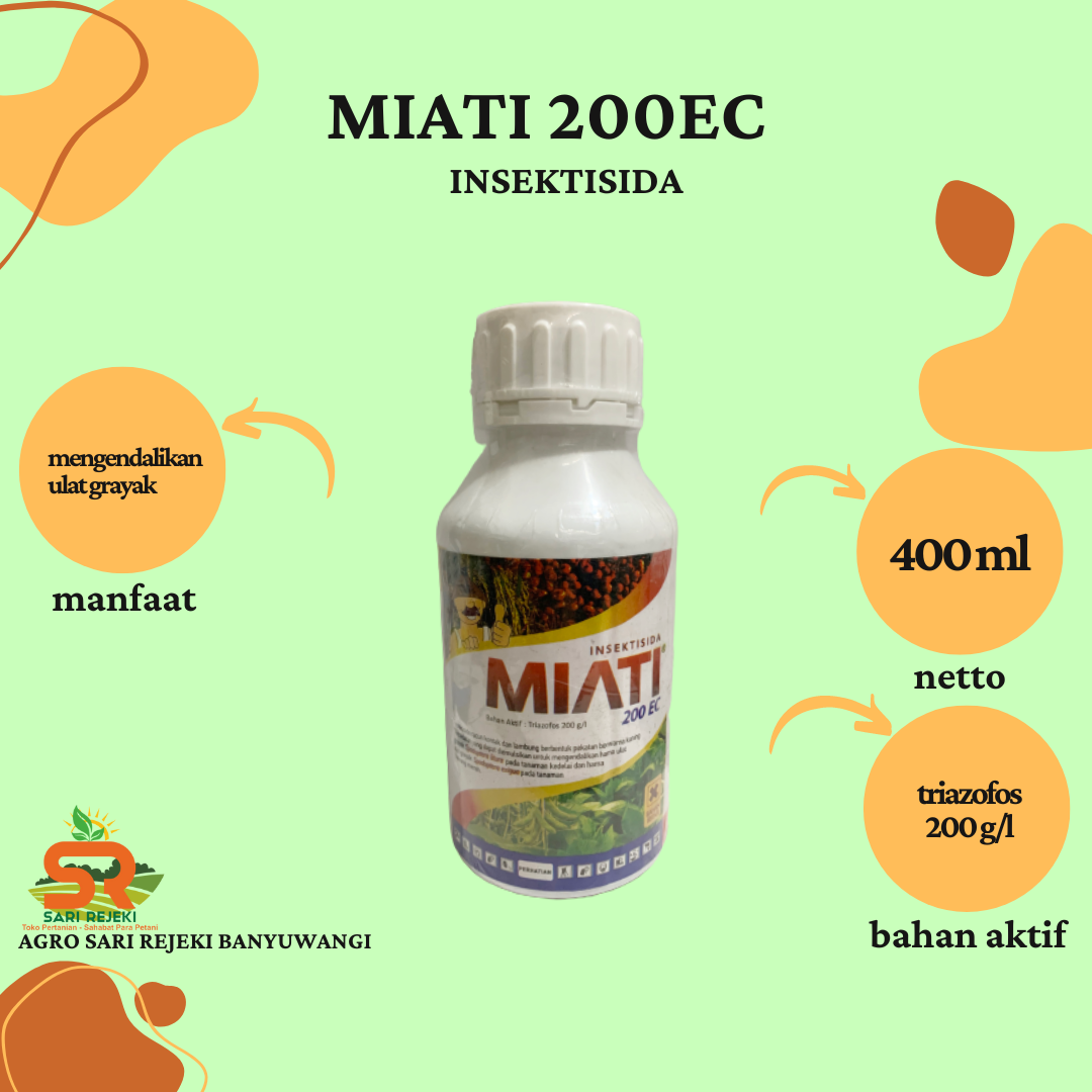 MIATI 200EC 400ML INSEKTISIDA TRIAZOFOS untuk lalat buah | Lazada Indonesia
