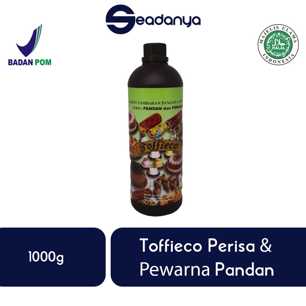 Toffieco Perisa & Pewarna Pandan Pasta 1000g - Halal MUI & BPOM ...