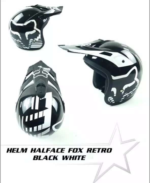 HELM FOX HALF FACE CLASSIC HELMET FOX RETRO JADUL TRAIL ADVENTURE ...