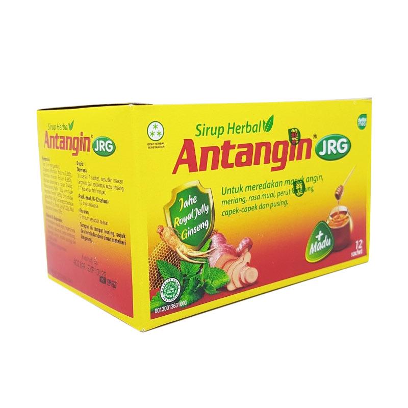 PER BOX ANTANGIN JRG CAIR ISI 12 SACHET / OBAT HERBAL MASUK ANGIN PER ...