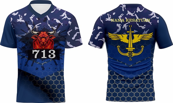 Jersey militer doreng fullprint | free desain & custom nama logo ...