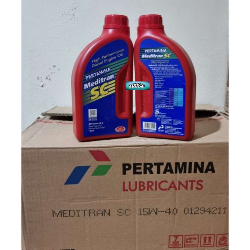 Oil / Oli Meditran SC 1 Liter 15W-40 Diesel / Solar Pertamina Lubrican ...