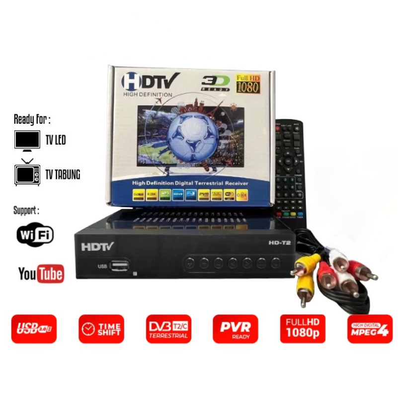 Set Top Box TV Digital Receiver Full HD ET TOP BOX DIGITAL DVB T2 WIFI ...