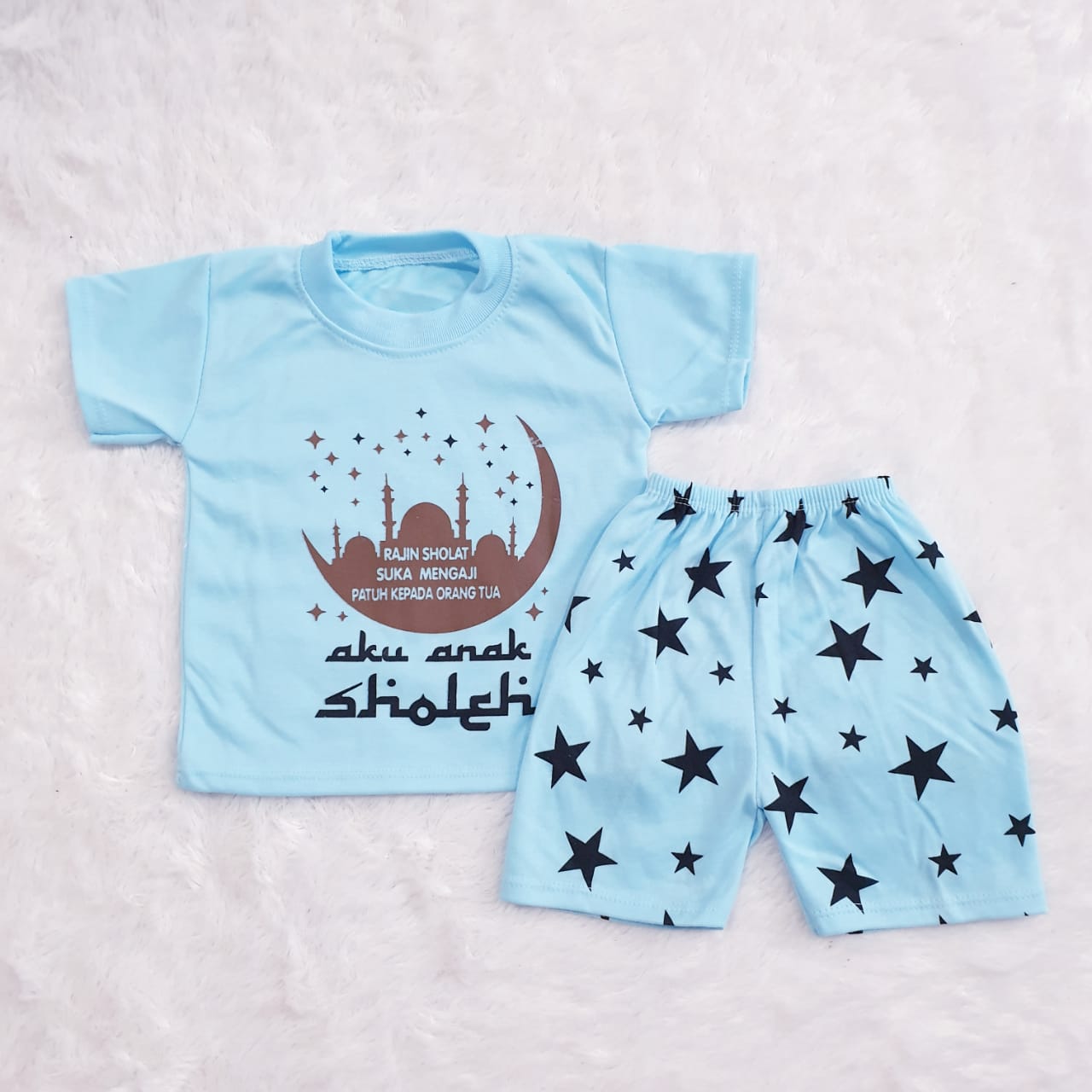 Baju Bayi Aku Anak Soleh / Piyama anak laki / Setelan Oblong Anak 0-12 ... Baju Bayi Aku Anak Soleh / Piyama anak laki / Setelan Oblong Anak 0-12 ...