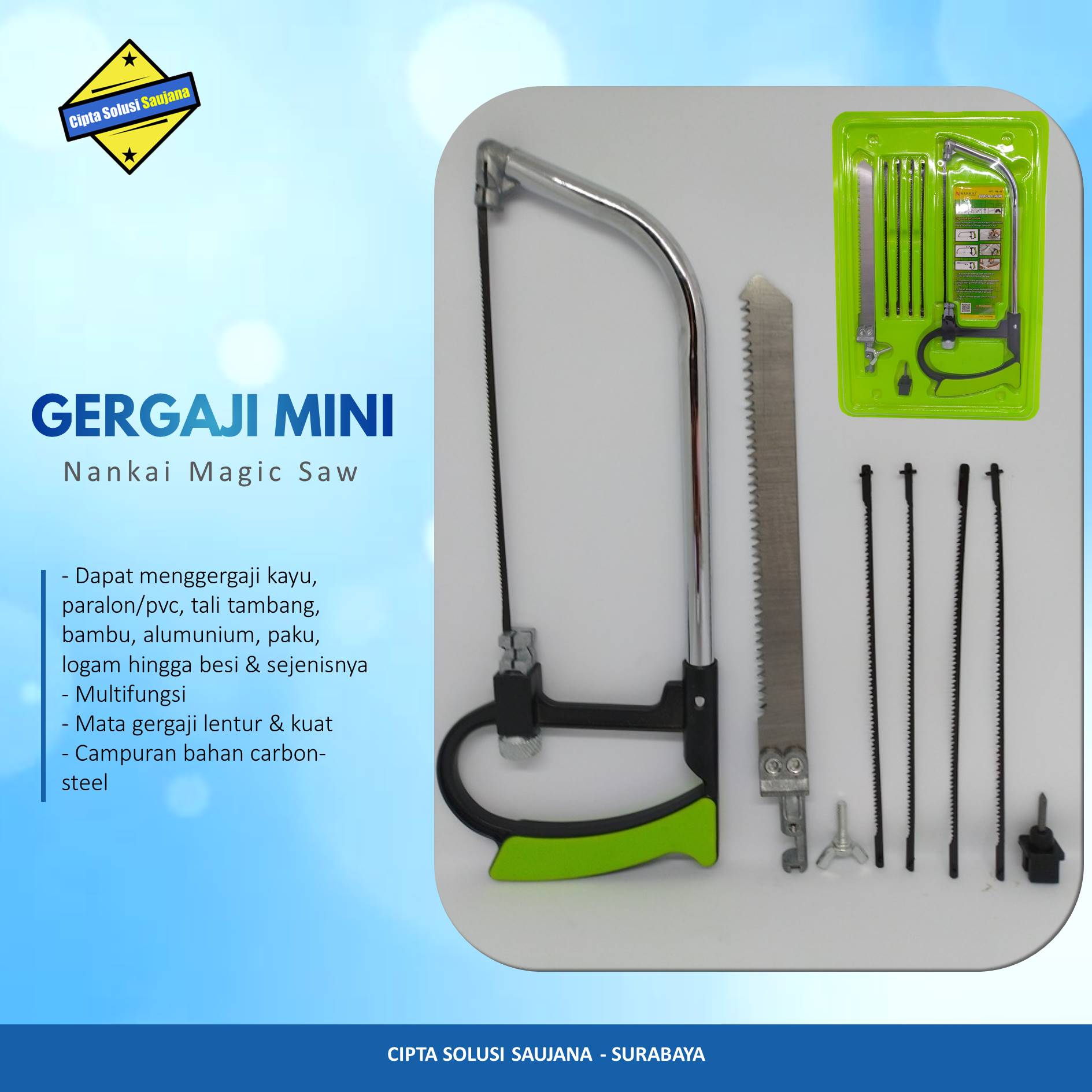 GERGAJI SET SERBAGUNA GERGAJI BESI KACA KAYU MAGIC SAW MINI GERGAJI ... GERGAJI SET SERBAGUNA GERGAJI BESI KACA KAYU MAGIC SAW MINI GERGAJI ...