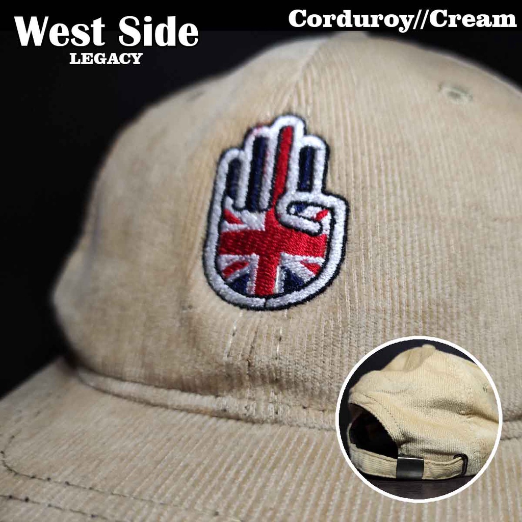 West Side - Baseball Cap Logo - Corduroy Material | Lazada Indonesia