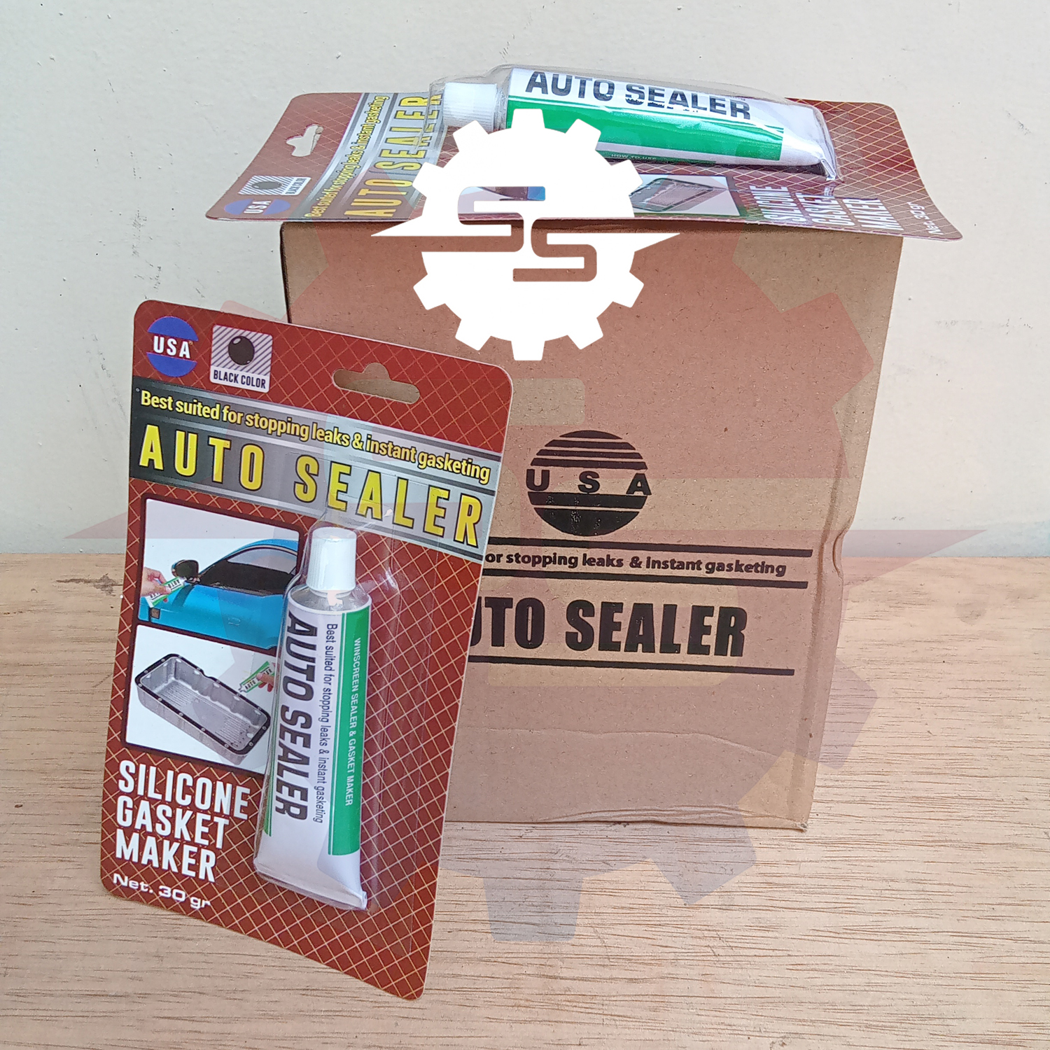 Auto Sealer / Lem autosealer / gasket sealer (30gr hitam) merk USA ...