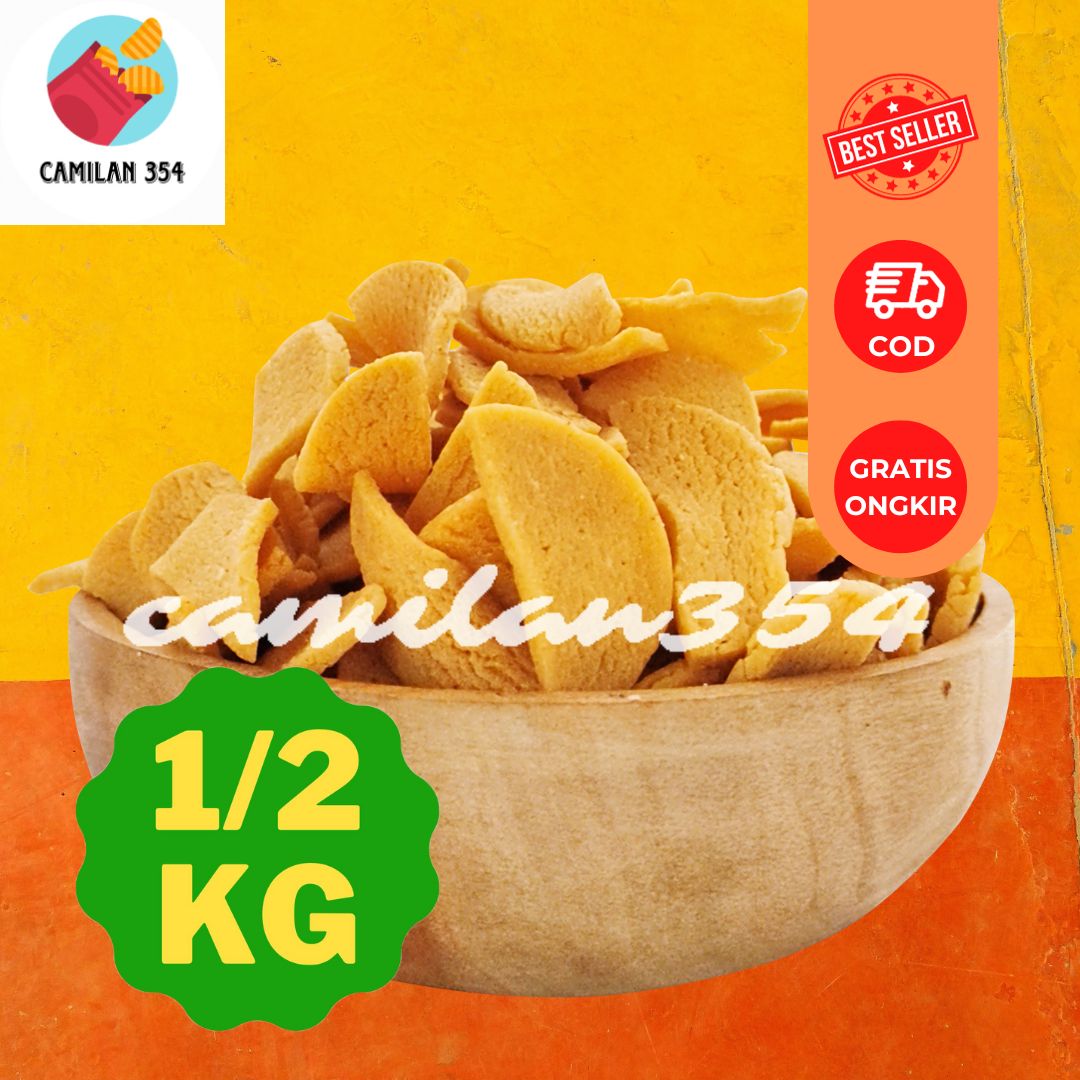 500GRAM - Keripik Getas Hafizah Renyah - 1/2kg / Kripik Beras Santan ...