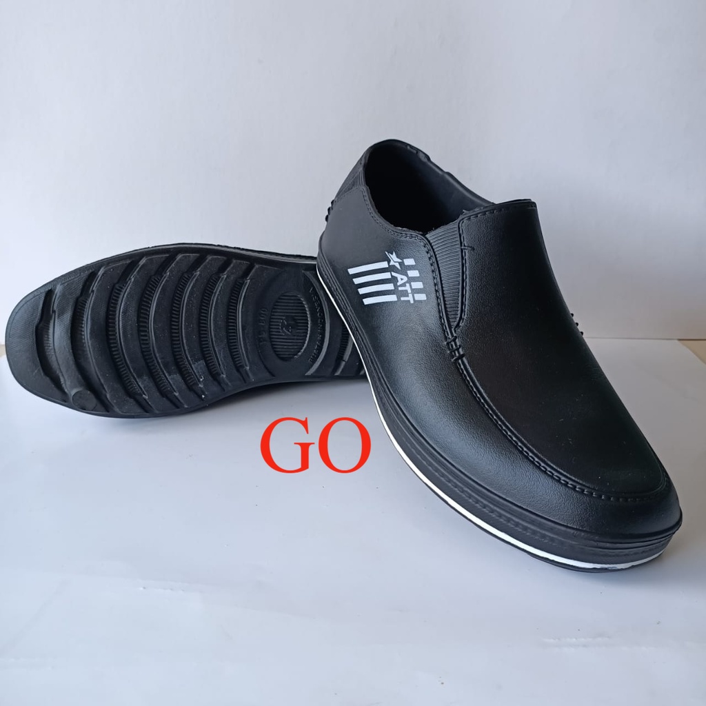 Gopro Pro Att Psb 800 Hitam Putih Sepatu Karet Selop Pria Nyaman Anti Slip Model Terbaru Slip On