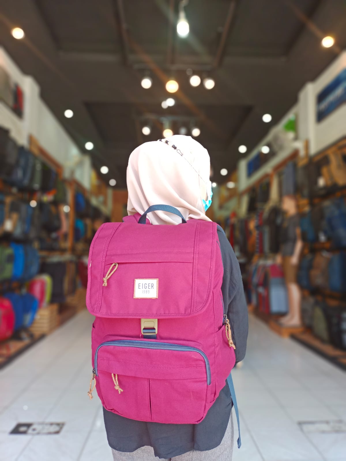 RANSEL EIGER X CARAVEL CANVAS 20L 5806 RANSEL - RANSEL WANITA ...