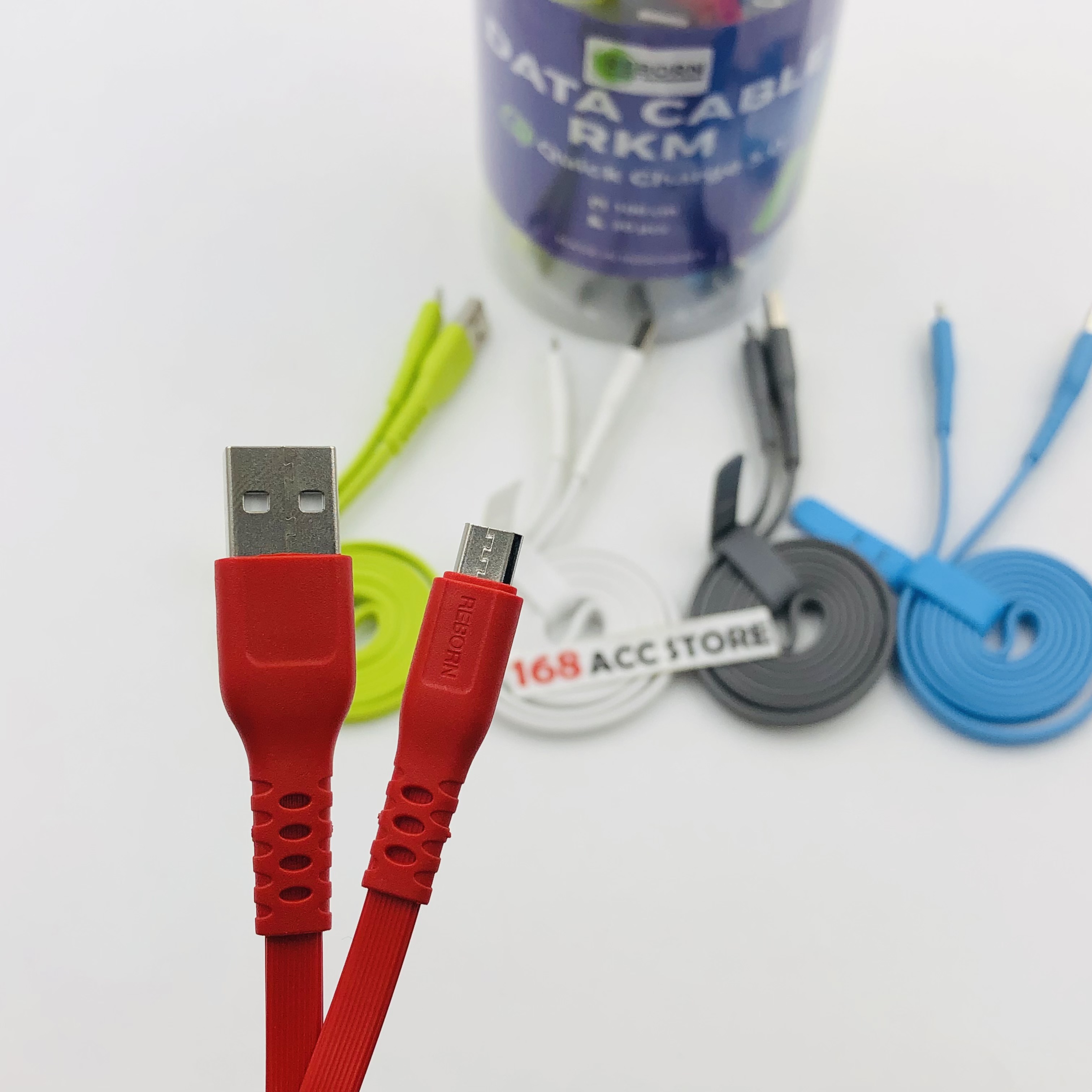 KABEL DATA REBORN MICRO USB RKM 100CM KABEL CHARGER GEPENG REBORN MICRO ...