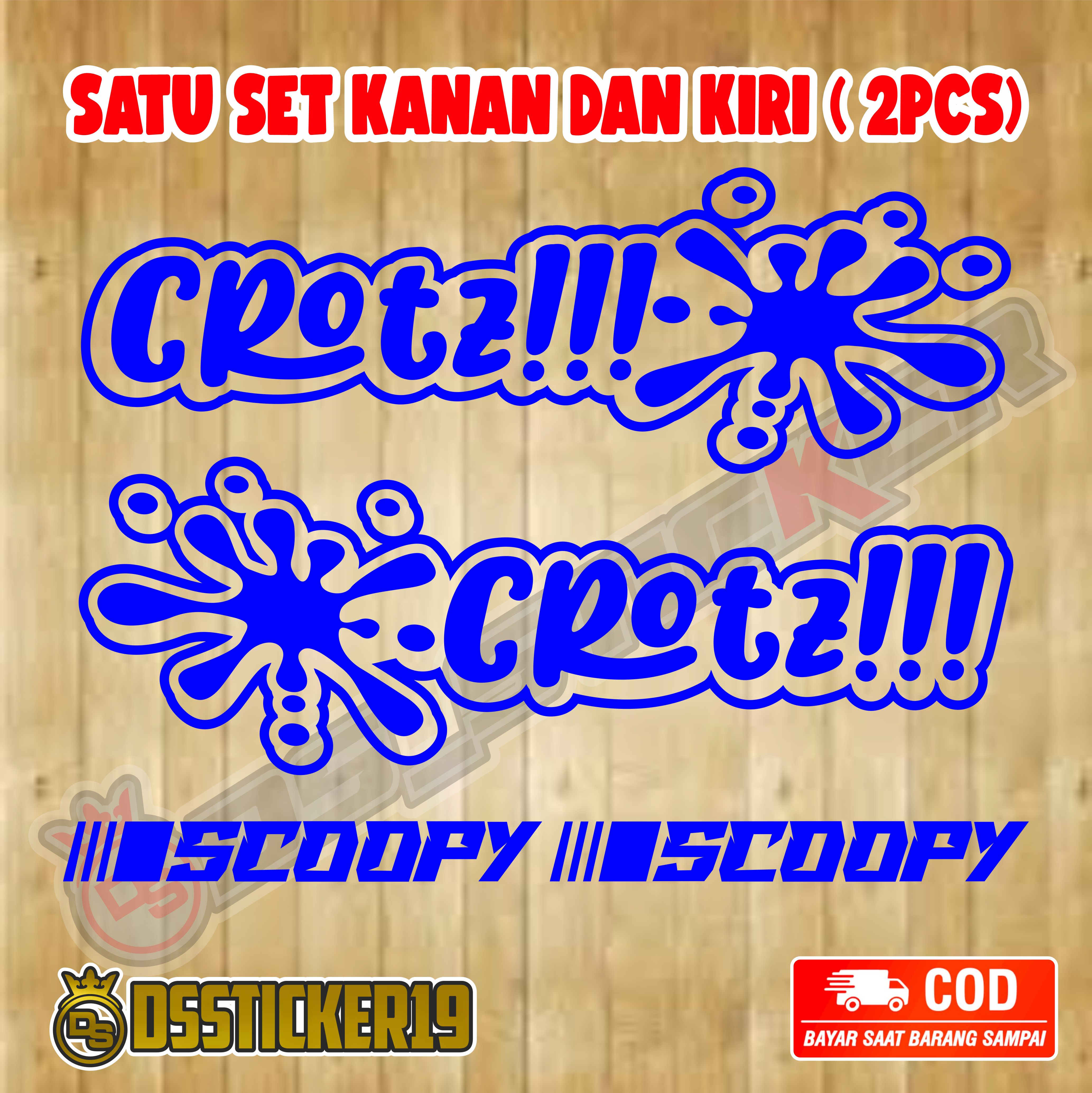 STICKER CUTTING CROT BERCAK STIKER MOTOR SCOOPY STIKER VARIASI SCOOPY ...