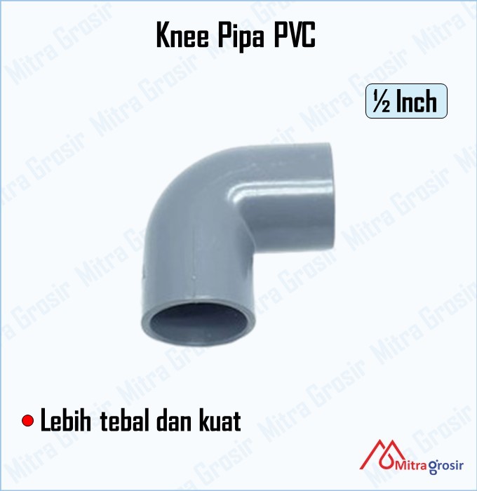Elbow / Knee 1/2" inch PVC 90 Derajat / Keni / Knee / L / Elbow Fitting ...