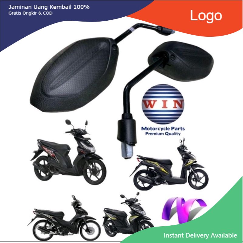 kaca spion Beat karbu blade revo absolute vario 110 125 fi set kanan ...